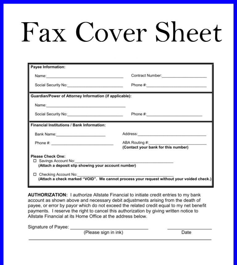 Fax Cover Sheet - Free Fax Cover Sheet
